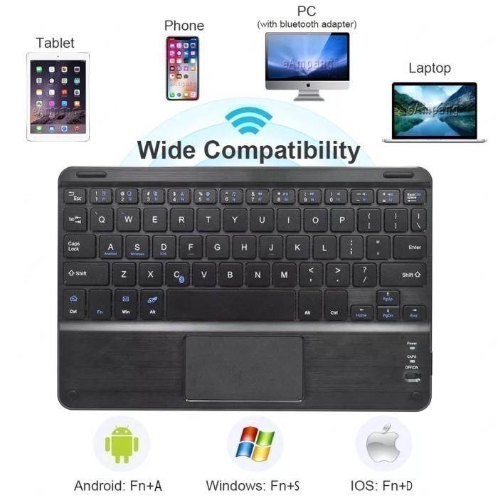 Jual Samsung Tab S9 Fe Plus Book Cover Keyboard Plus Touchpad Wireless ...