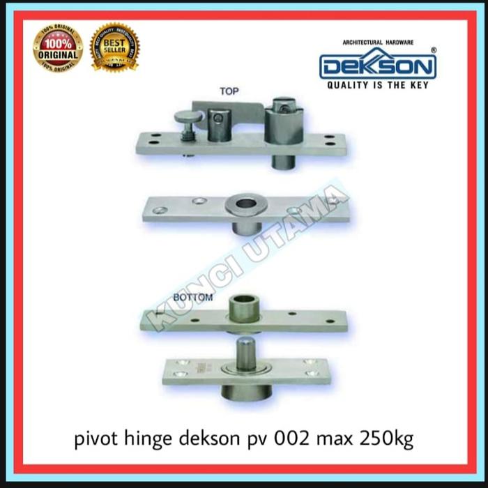 Jual engsel pivot dekson pv 002 sus 304 engsel putar dekson stainless ...