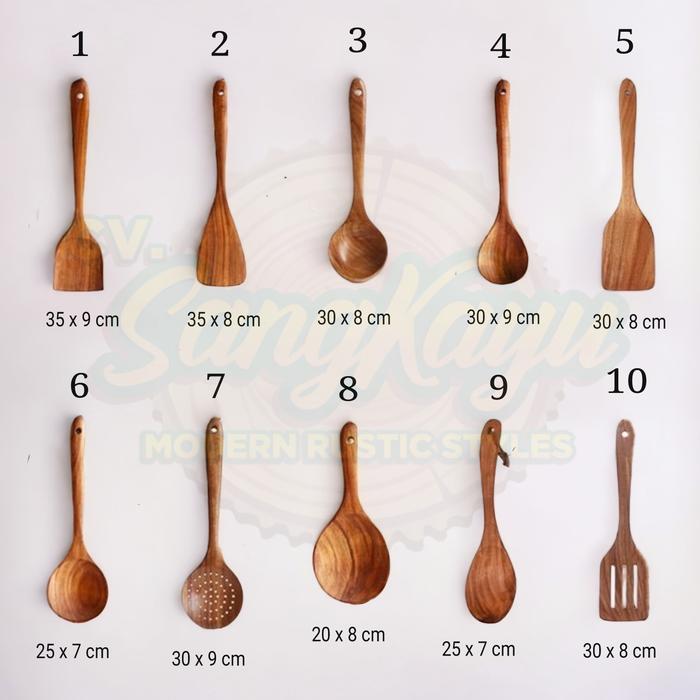 Jual SPATULA KAYU TAHAN PANAS ANTI GORES SODET SUTIL KAYU JATI MAHONI ...