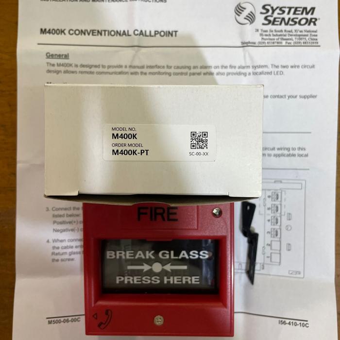 Jual System Sensor M400K Break Glass Manual Call Point - Jakarta Pusat ...