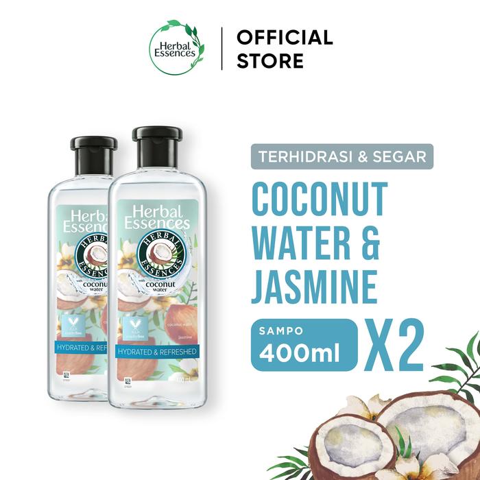 Promo Herbal Essences Classics Coconut Water 400ml Shampoo X2 - - P&G Official Store | Tokopedia