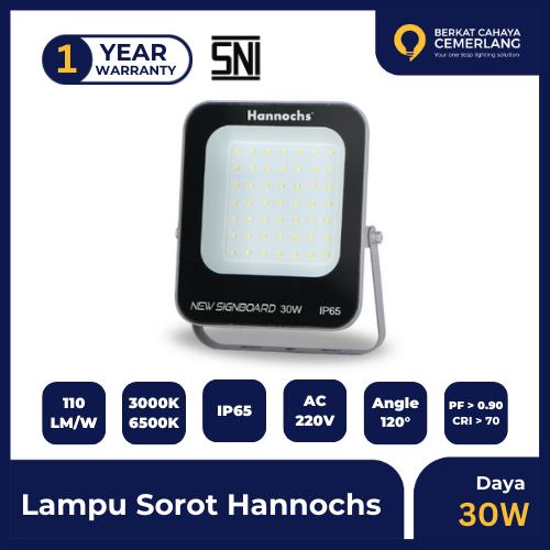 Jual Lampu Sorot LED Hannochs New Signboard 10W 20W 30W 50W 100W 150W ...