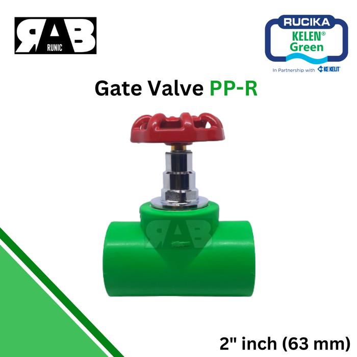 Jual Gate Valve / Straight Way Valve PPR 2" inch (63 mm) - RUCIKA ...