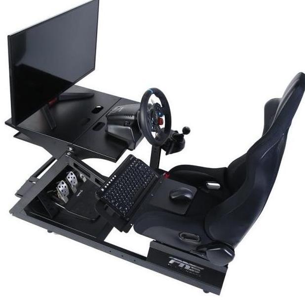 Jual Ready Tc1 Full Set Of Racing Simulator Game Steering Bracket Seat ...
