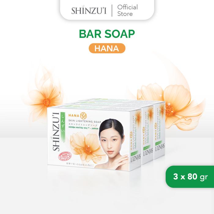 Jual 3pcs Shinzui Sabun Batang Hana 80g - Kota Tangerang - Shinzu'i Official Shop | Tokopedia