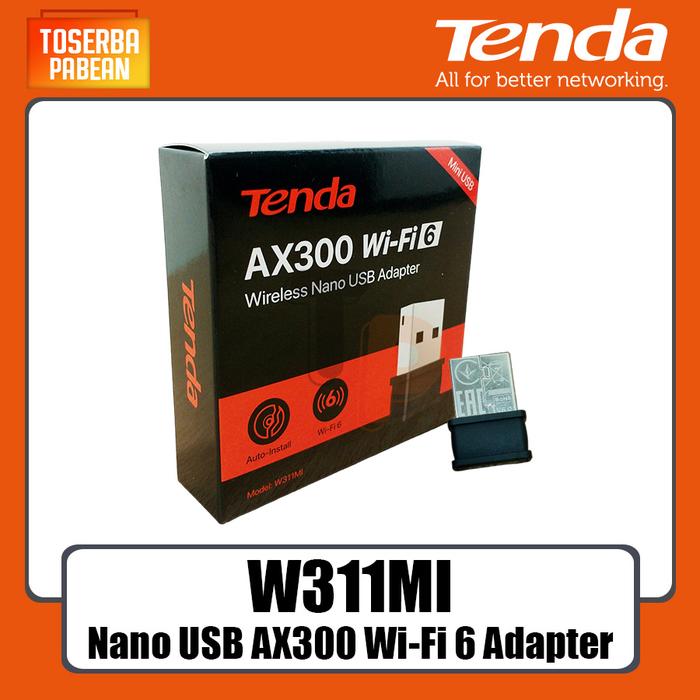 Jual USB Tenda W311MI NANO Receiver Wifi Dongle Adapter V6 AX300 Wi-Fi ...