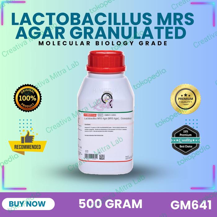 Jual MRS Agar (Lactobacillus MRS Agar), Granulated - Media Mikro, 500 ...