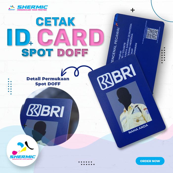 Promo Cetak Custom Print UV DESAIN ID CARD NAME TAG SECURITY SATPAM ...