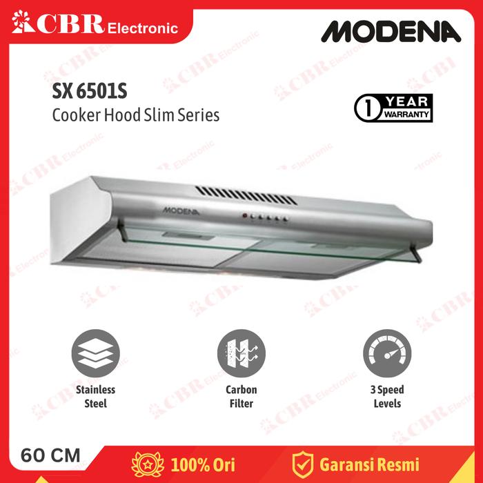 Jual Cooker Hood / Penghisap Asap MODENA SX 6501S (Slim Hood) 60 cm - Kota Batam - CBR ...