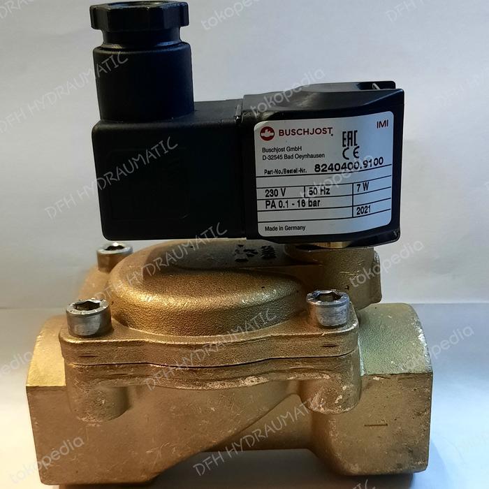 Jual solenoid valve BUSCHJOSHT 8240400.9100 G1 INCHI AC 230 VOLT ...