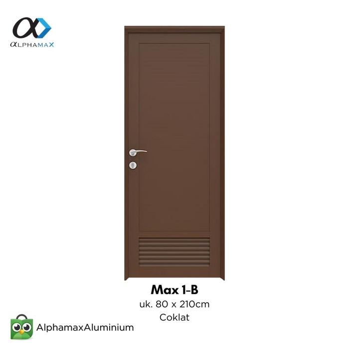 Jual Alphamax Aluminium - Max 1B Jaluzi 80x210 - Pintu Rumah/Kamar/Mandi - Putih, Buka Kiri ...