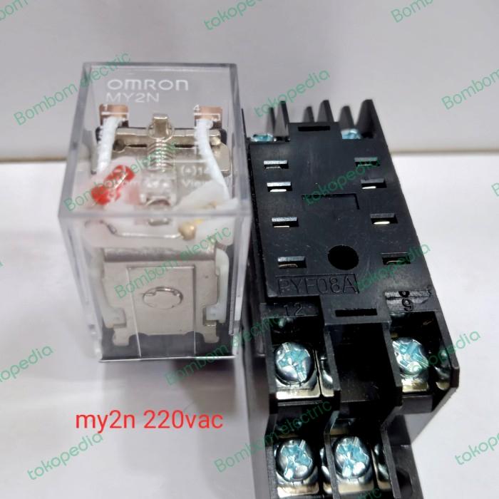 Jual relay omron my2n 220vac+socket 8pin - Jakarta Barat - shop lestari listrik | Tokopedia
