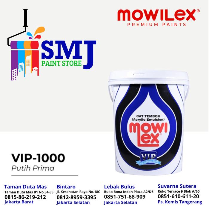 Jual Cat Tembok Interior MOWILEX VIP Warna Putih Prima E1000 2,5L - Jakarta Barat - SUMBER MAS ...