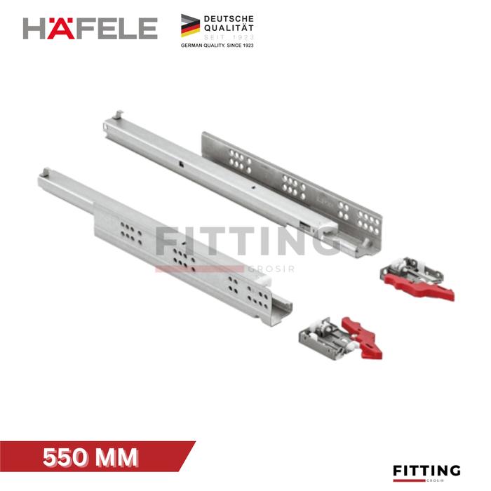 Jual 550 mm - Hafele Mx Runner UM A30 - Rel Tandem Soft Close Full Ext ...