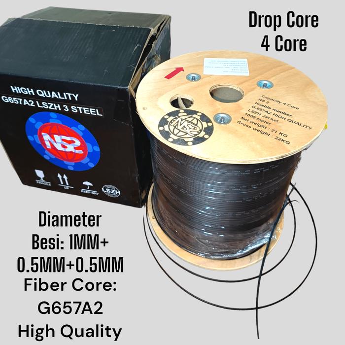Jual Kabel Fo Drop Core 4 Core 3 Seling Ns2 High Quality Fiber Optik ... Jual Kabel Fo Drop Core 4 Core 3 Seling Ns2 High Quality Fiber Optik ...