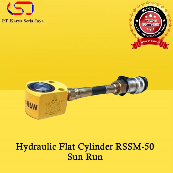 Jual Hydraulic Flat Cylinder RSSM-50 Cap 5Ton Stroke 6mm 700bar Sun Run ...