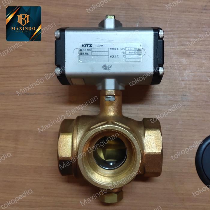 Jual Ball Valve 3 Way Pneumatic 2" Inch KITZ C-2 Kuningan - Jakarta Barat - Maxindo Bangunan ...