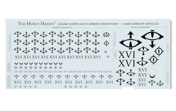 Jual Warhammer Horus Heresy | Sons of Horus Transfer Sheet | Sticker ...