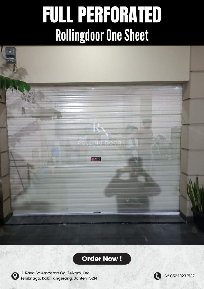Jual pintu Full perforated rolling door tipe one sheet pintu lubang 0 ...