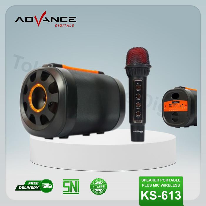 Jual Advance KS-613 Speaker Bluetooth Portable With Mic Wireless Karaoke - Kab. Karawang ...
