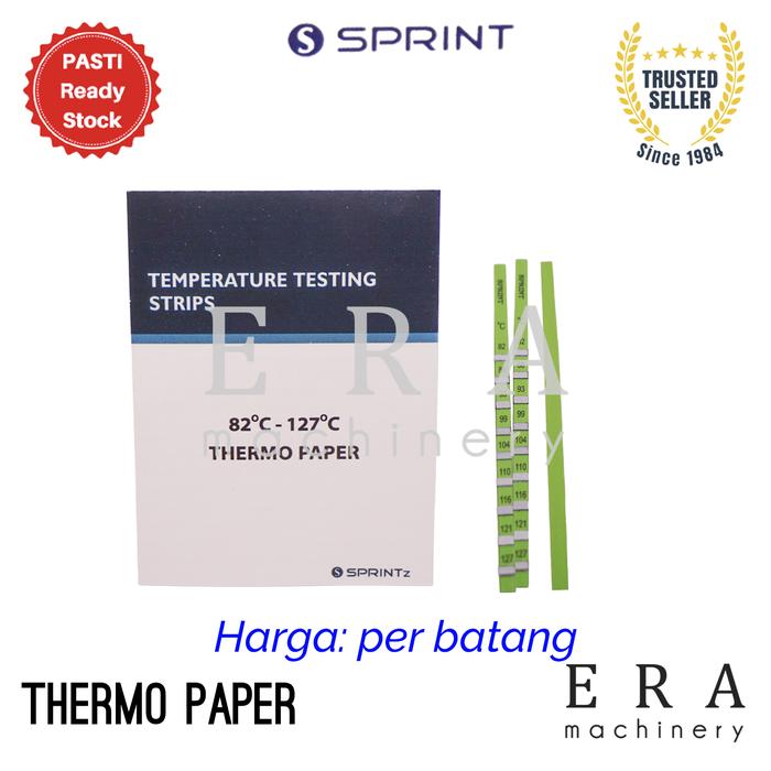 Jual Thermopaper SPRINT 82-127C Temperature Testing Strips ukur suhu ...