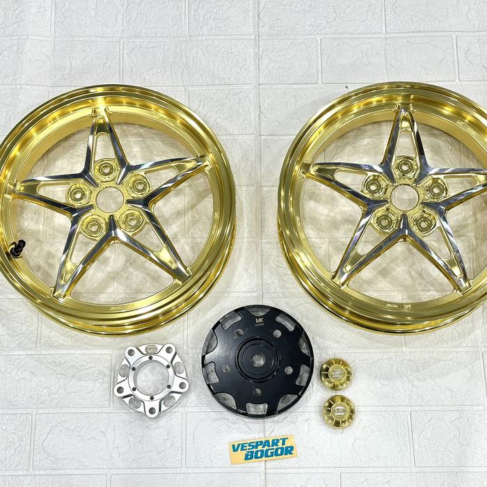 Jual Velg mk factory star original vespa matic ring 12 - Gold - Kota ...