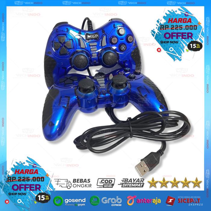 Jual Gamepad M-Tech Double MT-8200 / Joystick Stik Computer PC Laptop ...