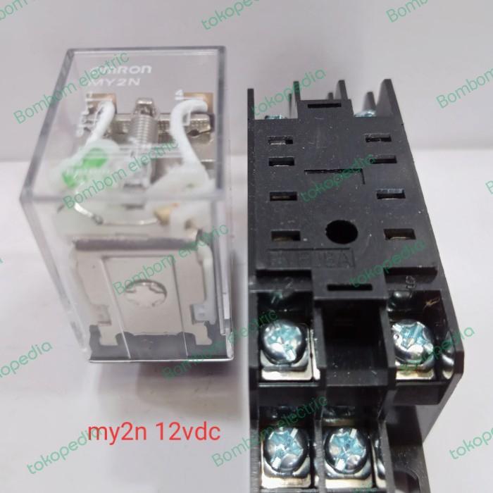 Jual relay omron my2n 12vdc+socket 8kaki - Jakarta Barat - shop lestari listrik | Tokopedia