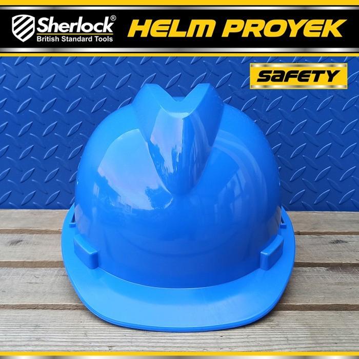 Jual Helm Safety Proyek Sherlock Safety Helmet / Helm Proyek - Biru ...