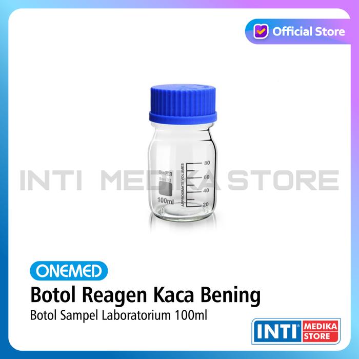 Promo ONEMED - Botol Reagen Kaca Bening Sampel Laboratorium | Reagent ...