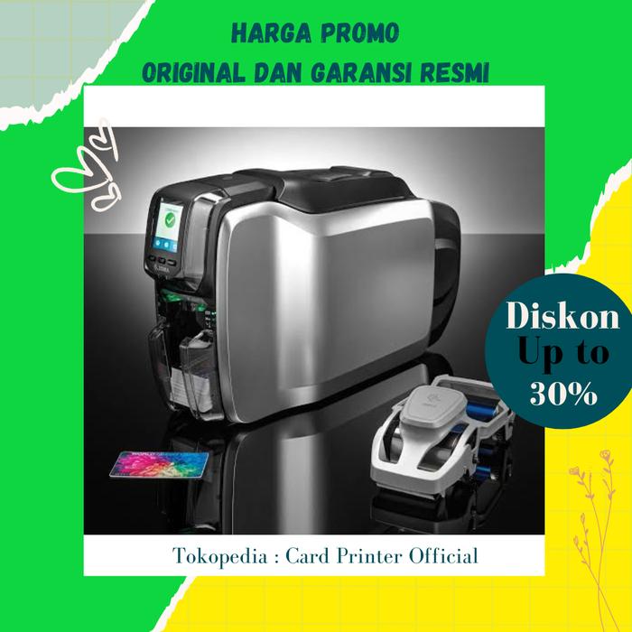 Jual Printer kartu id card Zebra ZC300 ZC 300 + LAN ethernet Dual Side - Jakarta Utara - Card ...
