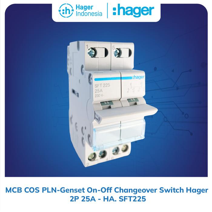 Promo Hager Changeover Switches COS 2P 25a Change Over Genset - SFT225 ...