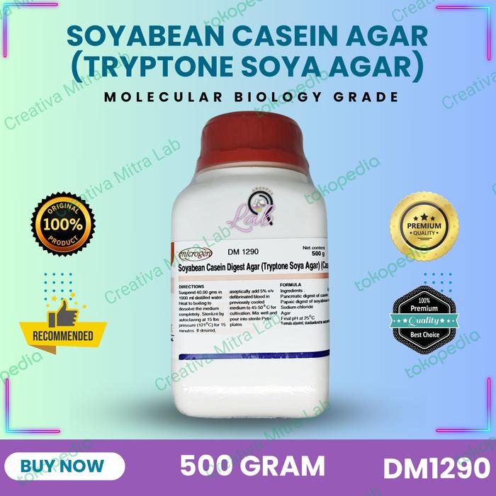 Jual Tryptone Soya Agar/TSA/Soyabean Casein Digest Agar (2), 500 Gram ...