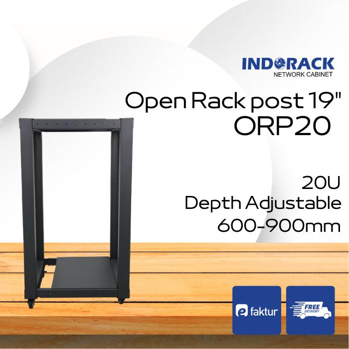 Jual Open Rack Post 19" 20U Rak Adjustable Depth 600 - 900mm ORP20 ...