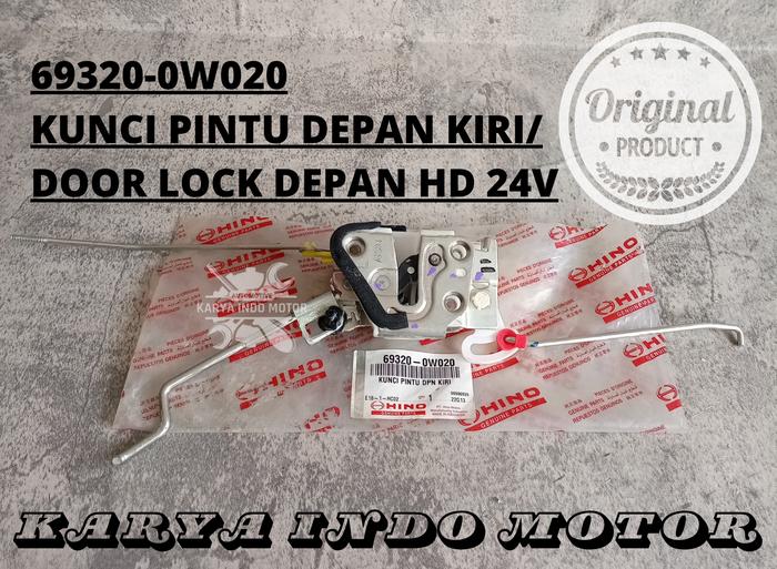 Jual Kunci Pintu Depan kiri/Door lock front hino Dutro 24V 69320-0W020 ...