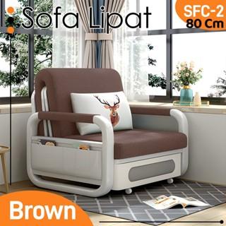 Jual Sofa Bed Lipat Kursi Sofa Ruang Tamu Sofabed Multifungsi Murah SFC-2 - SFC-2-80-COKLAT ...