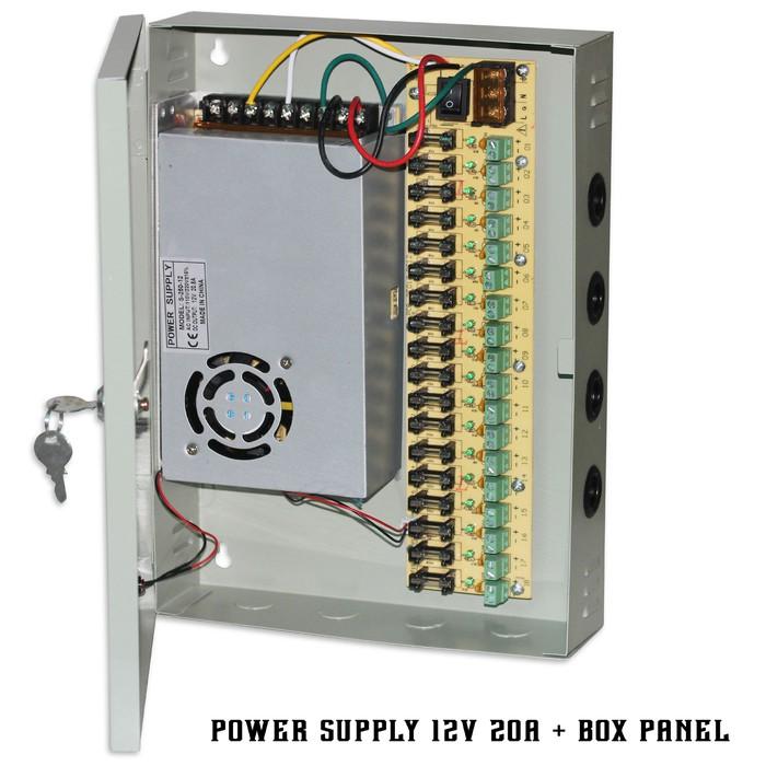 Jual Panel Power Supply Box CCTV 12V 12 Volt DC 10A 20A 30A PSU ...