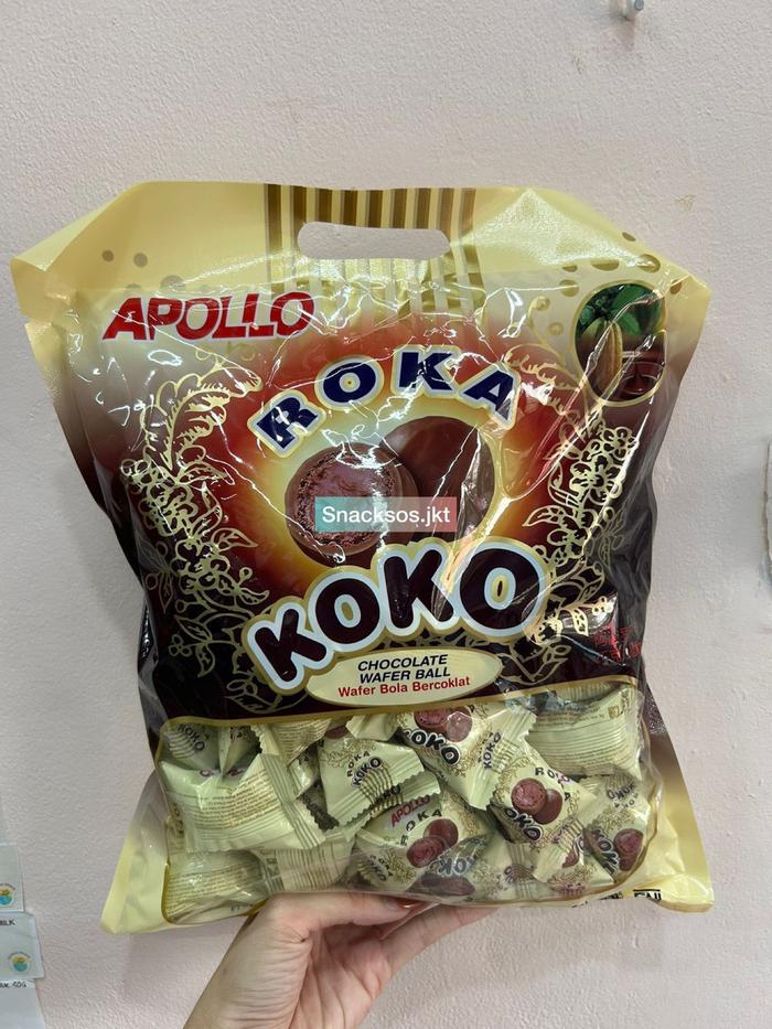 Jual APOLLO ROKA TWINS / ROKA KOKO / ROKA PANDAN SUSU WAFER BALL MILK ...