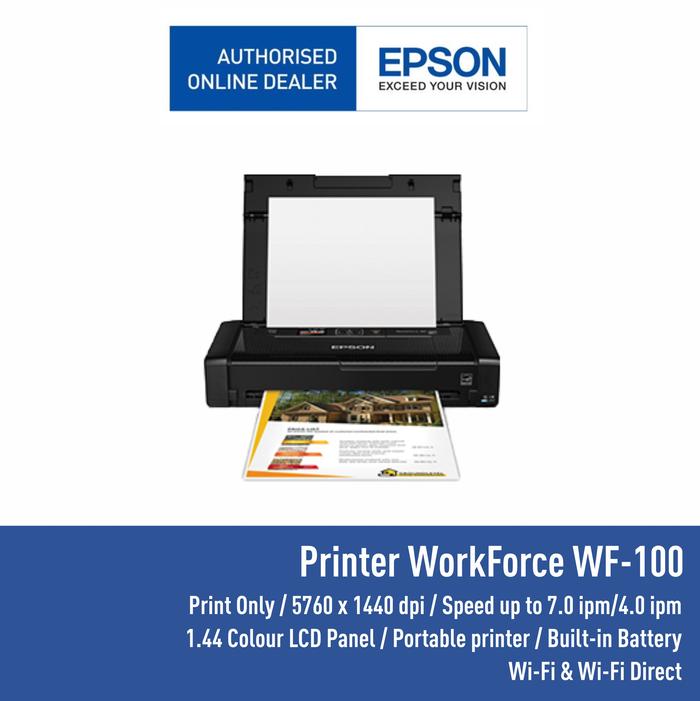 Promo Printer EPSON WF-100 EPSON WF100 EPSON WF 100 Portable Garansi Resmi Cicil 0% 3x - Kota ...