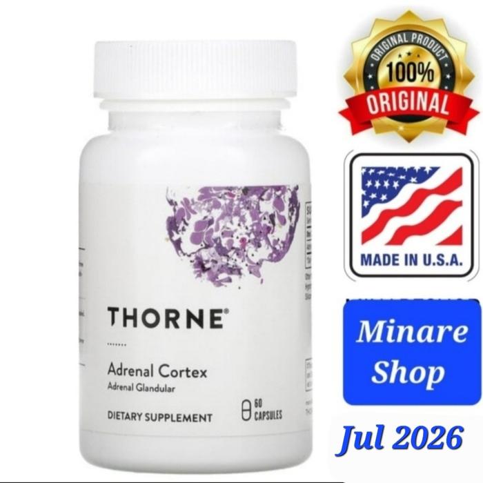 Jual Thorne Research Usa Adrenal Cortex, 60 Capsules Stress Hormones Di ...