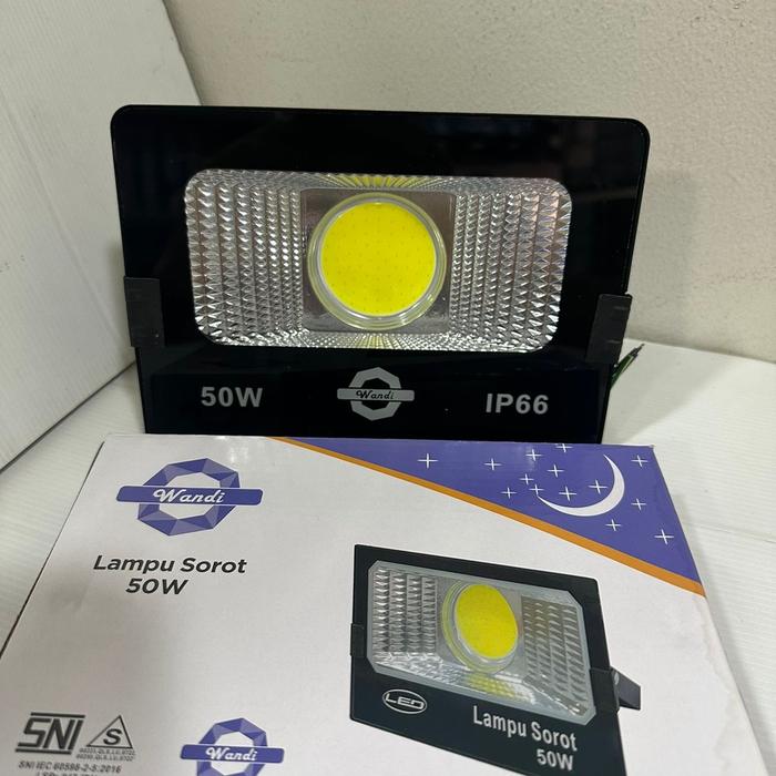 Jual Lampu Sorot Led Floodlight 50W 50 Watt Mata COB Bulat - wandi 50W ...