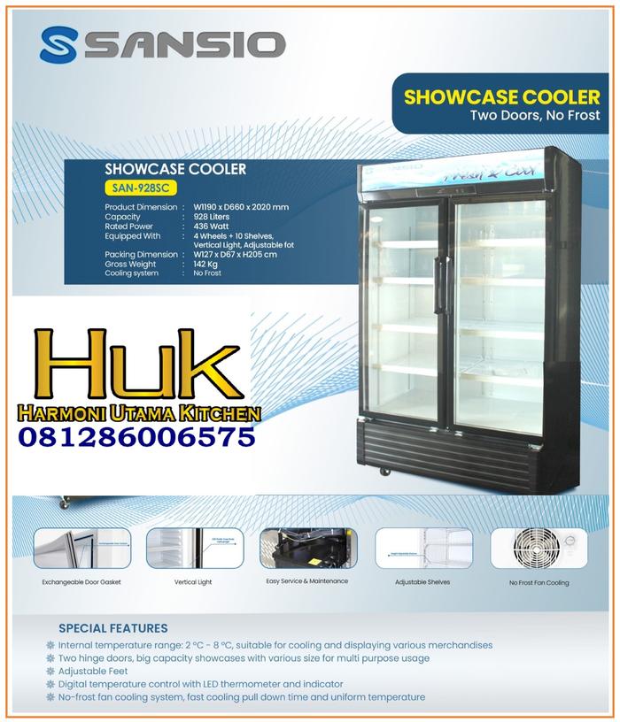 Jual SANSIO SHOWCASE COOLER 928 LITER TYPE SAN-928 SC - Kota Bekasi ...