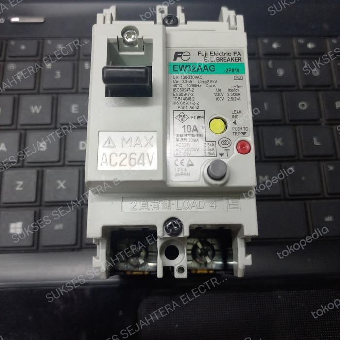 Jual ELCB Earth Lake Circuit Breaker EW32AAG 3p 10A FUJI - Jakarta ...