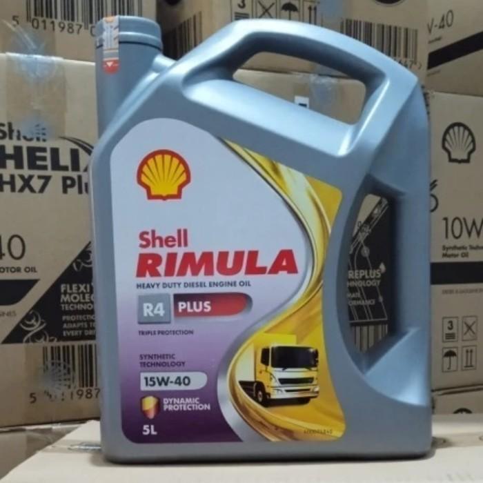 Jual SHELL RIMULA R4X SAE 15W-40 5L |ORIGINAL BARCODE HIJAU | KEMASAN 1 ...