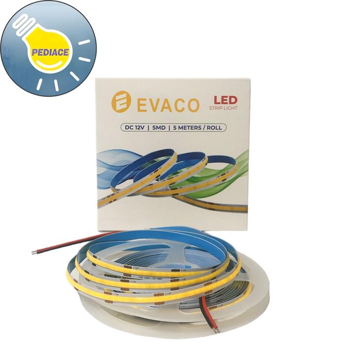 Jual Lampu LED Strip Light 5 Meter EVACO DC 12V SMD Roll 5M - Warm ...