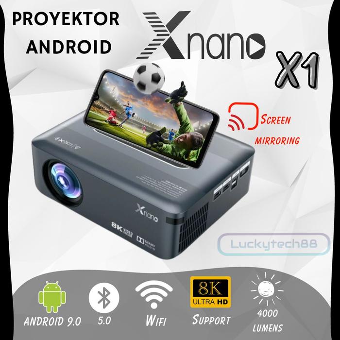 Jual Proyektor XNANO X1 Pro Android Wifi 4000 Lumens 1080P Mirroring 4K ...
