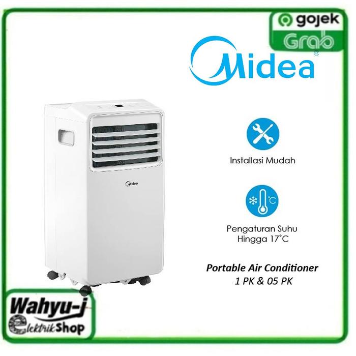 Jual MIDEA AC Portabel 1/2 PK MIDEA MPHA-05 CRN7 LOW WATT 560W - Jakarta Timur ...
