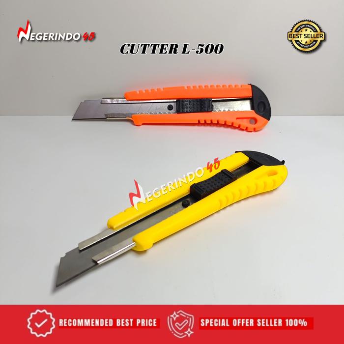 Jual CUTTER BESAR L-500 L500 PISAU KATER SILET PEMOTONG KERTAS ...