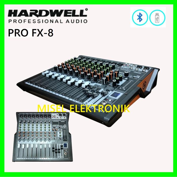 Jual Mixer Audio 8 Channel Hardwell Pro FX8 Usb Bluetooth Full Mono ...