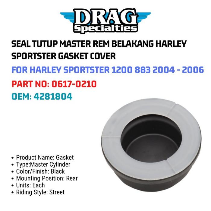 Jual SEAL TUTUP MASTER REM BELAKANG HARLEY SPORTSTER 0617-0210 OEM ...